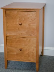Shaker Furniture of Maine » CHERRY 2 DRAWER FILE CABINET